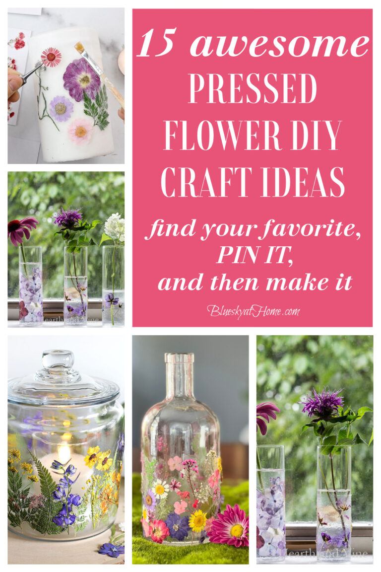 15 Fabulous DIY Pressed Flower Projects - Bluesky at Home