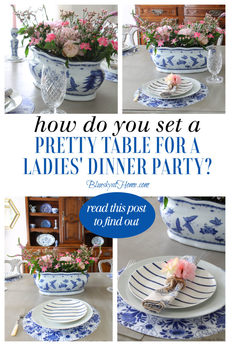Pretty Table for a Ladies' Dinner Party - Bluesky at Home