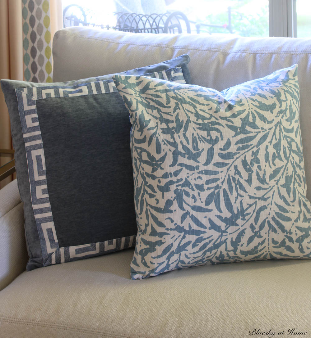 The Easiest Way to Make Zippered Pillow Covers - Bluesky at Home