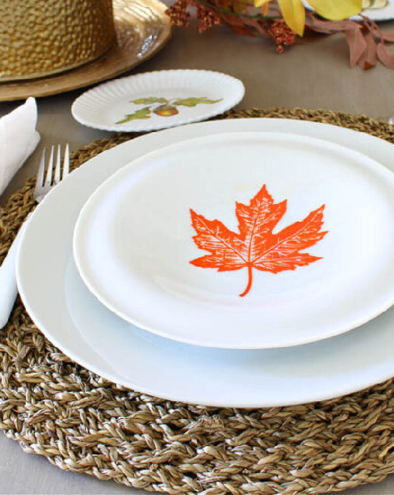 How to Create Beautiful Decorative Fall Plates for Your Home - Bluesky ...