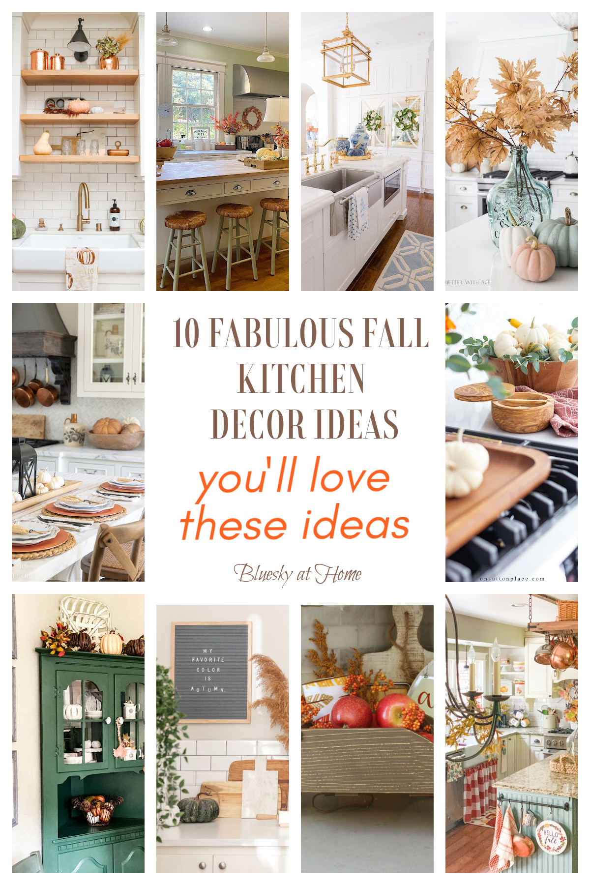 10 Fabulous Fall Kitchen Decorating Ideas - Bluesky at Home