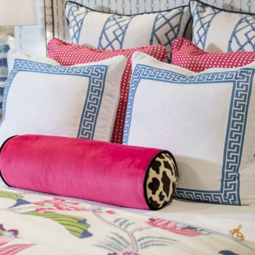 Easy Way to Make Custom Banding Tape for Throw Pillows - Bluesky at Home