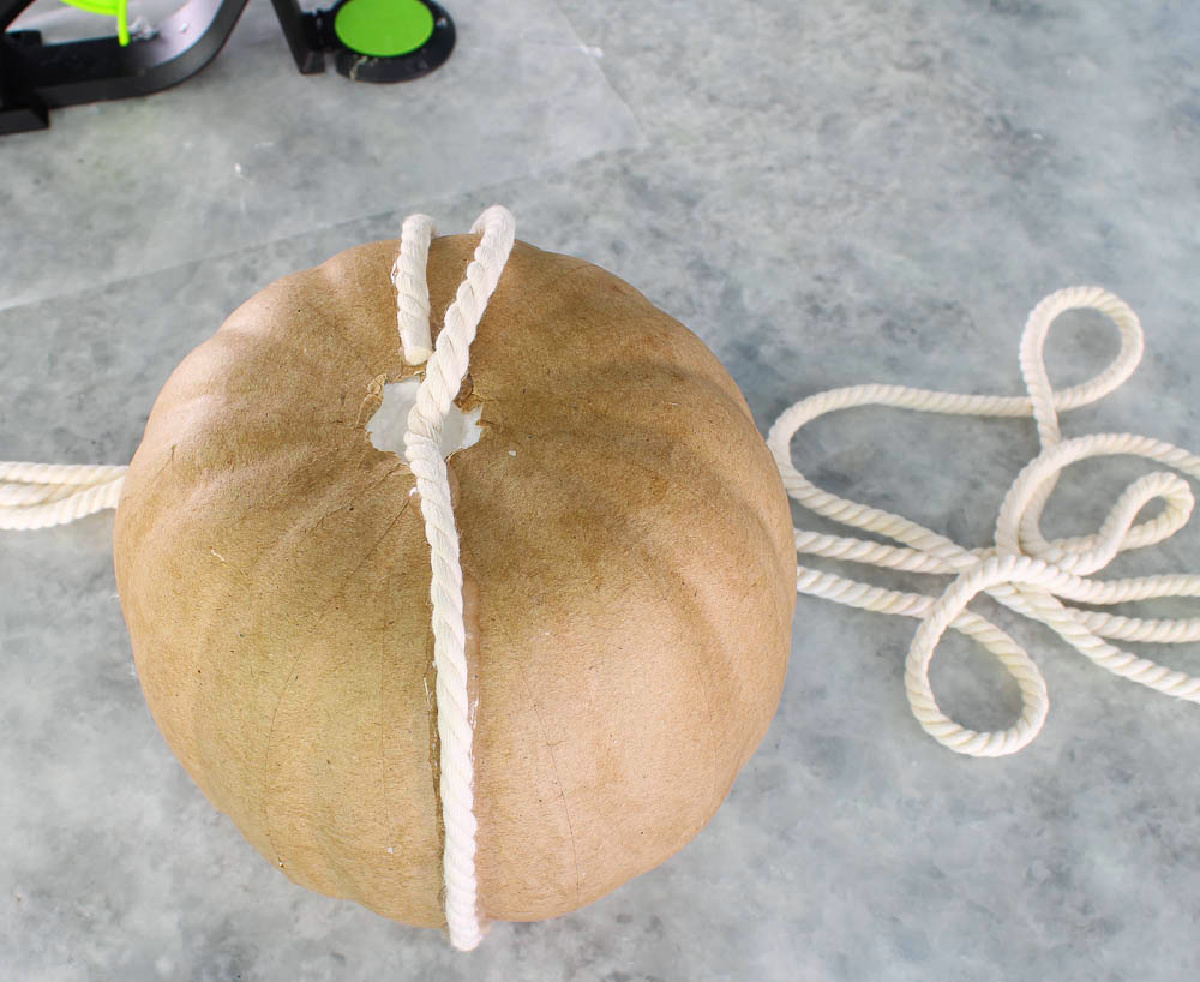 How to Decorate Pumpkins with Rope and Twine - Bluesky at Home