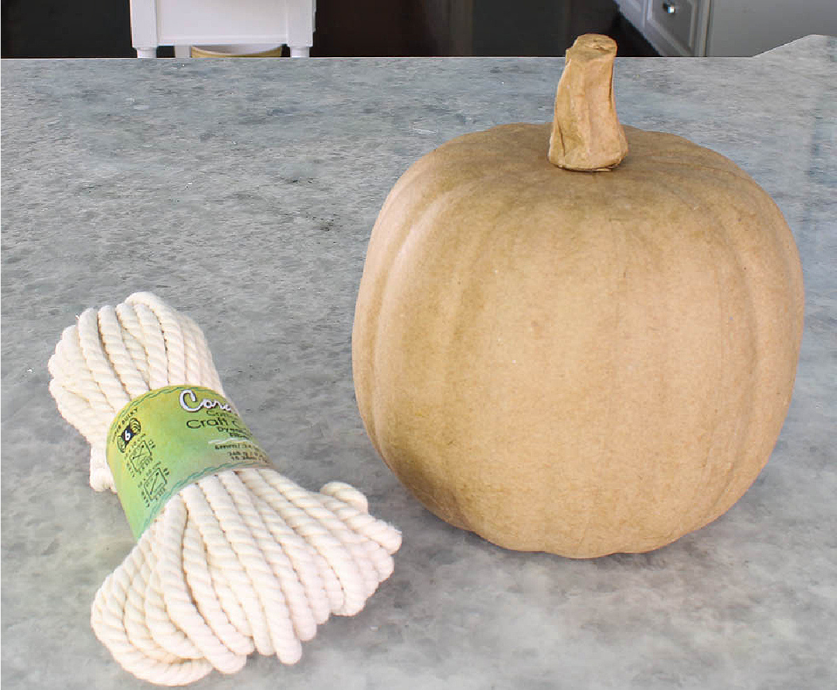 How to Decorate Pumpkins with Rope and Twine - Bluesky at Home