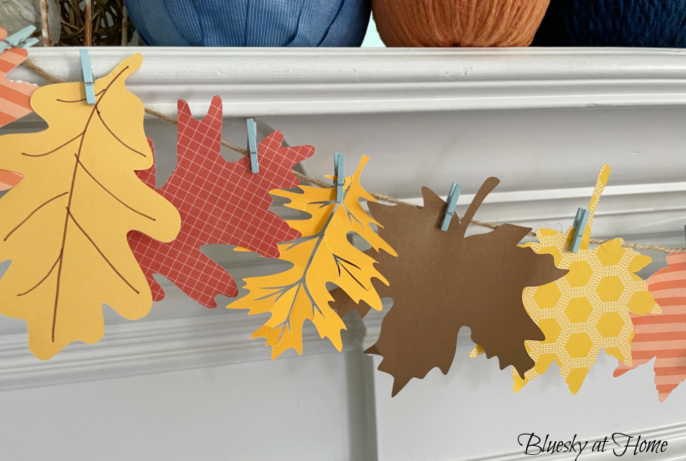How to Use DIY Paper Leaves 5 Ways in Fall Decor - Bluesky at Home