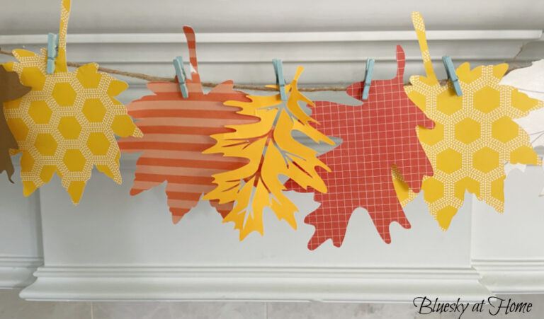 How to Use DIY Paper Leaves 5 Ways in Fall Decor - Bluesky at Home