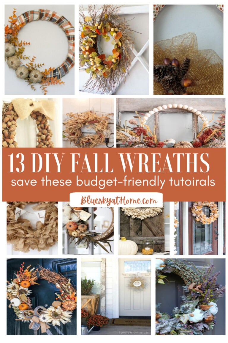 13 Great DIY Fall Wreath Projects to Try - Bluesky at Home