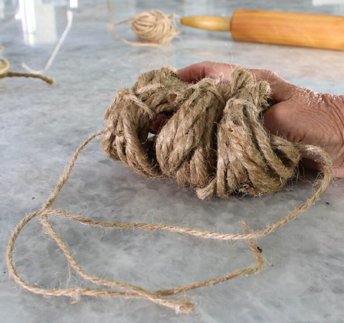How to Decorate Pumpkins with Rope and Twine - Bluesky at Home