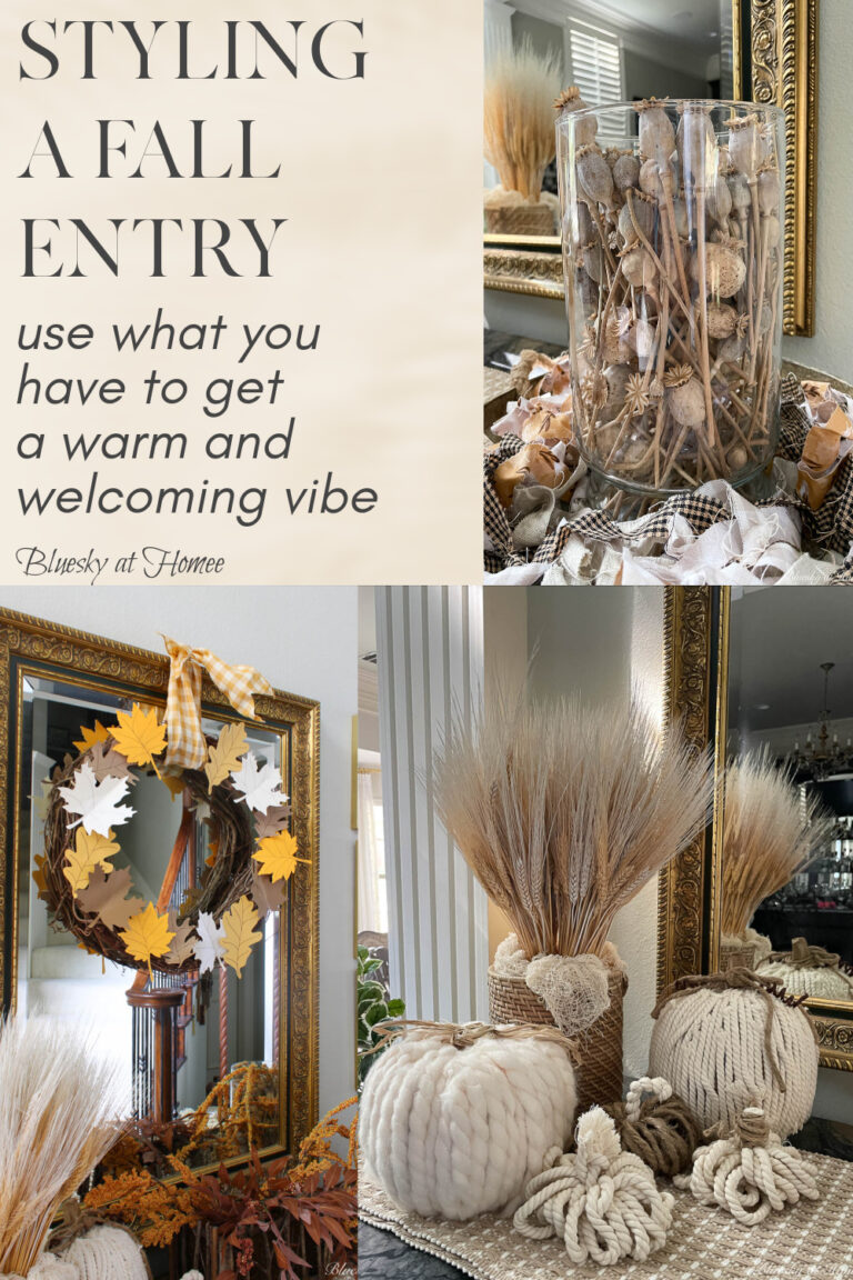 How to Design a Warm and Welcoming Fall Entryway - Bluesky at Home