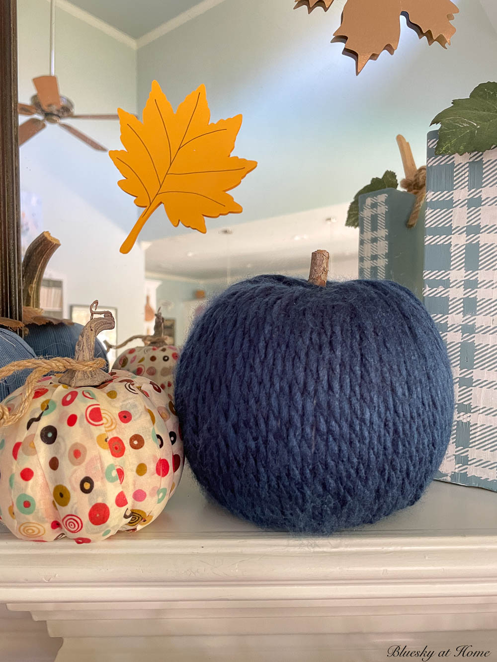 Easiest Way to Make Yarn Pumpkins for Seasonal Decor - Bluesky at Home