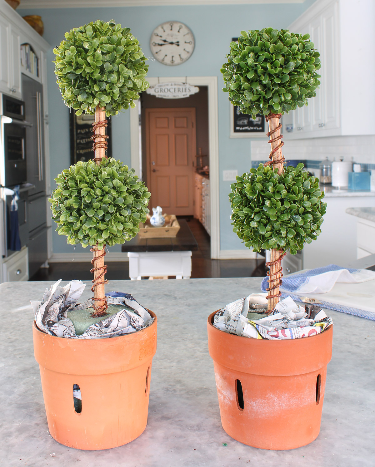 How to Make a DIY Topiary for a Spring Vignette - Bluesky at Home