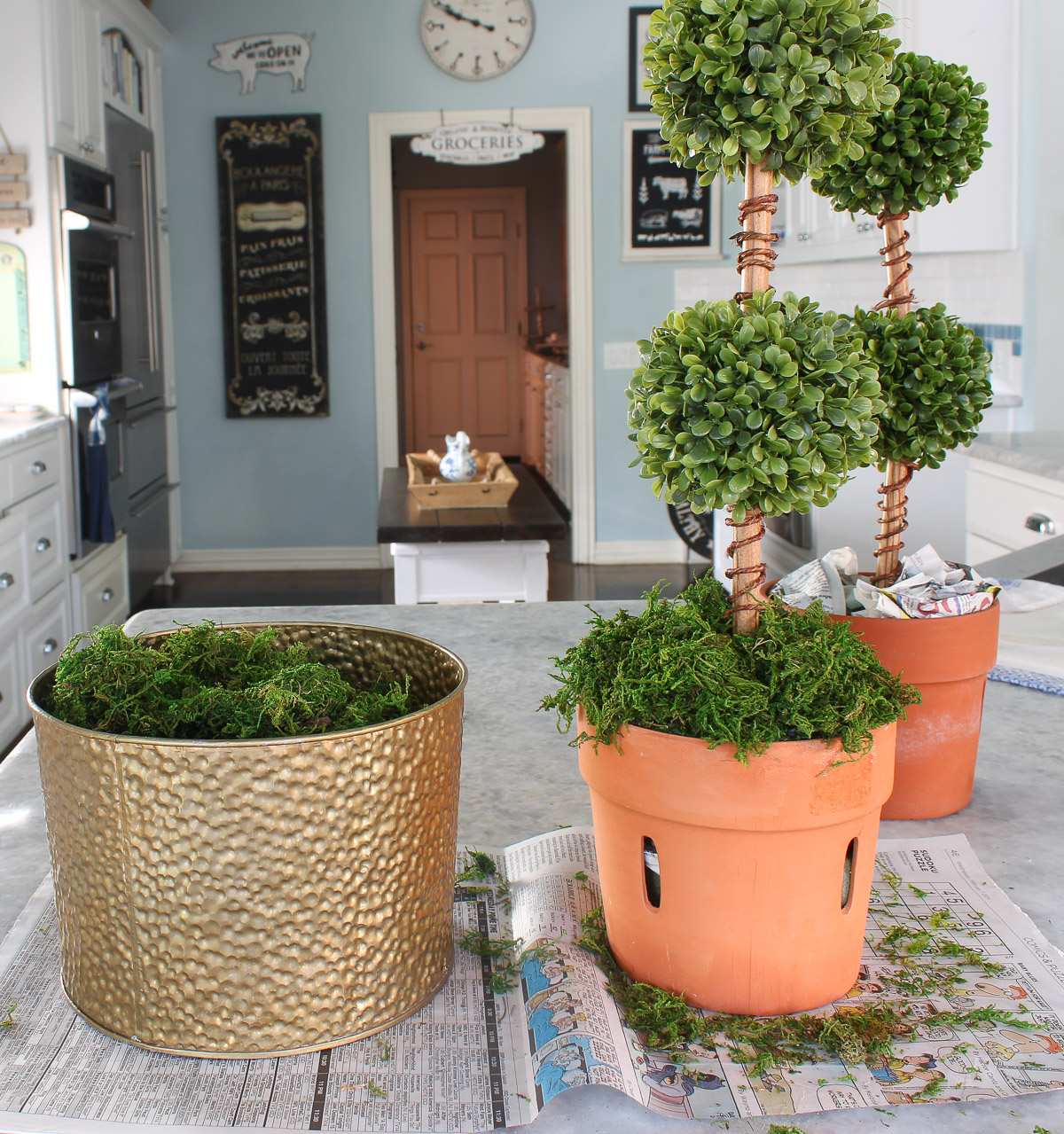 How to Make a DIY Topiary for a Spring Vignette - Bluesky at Home