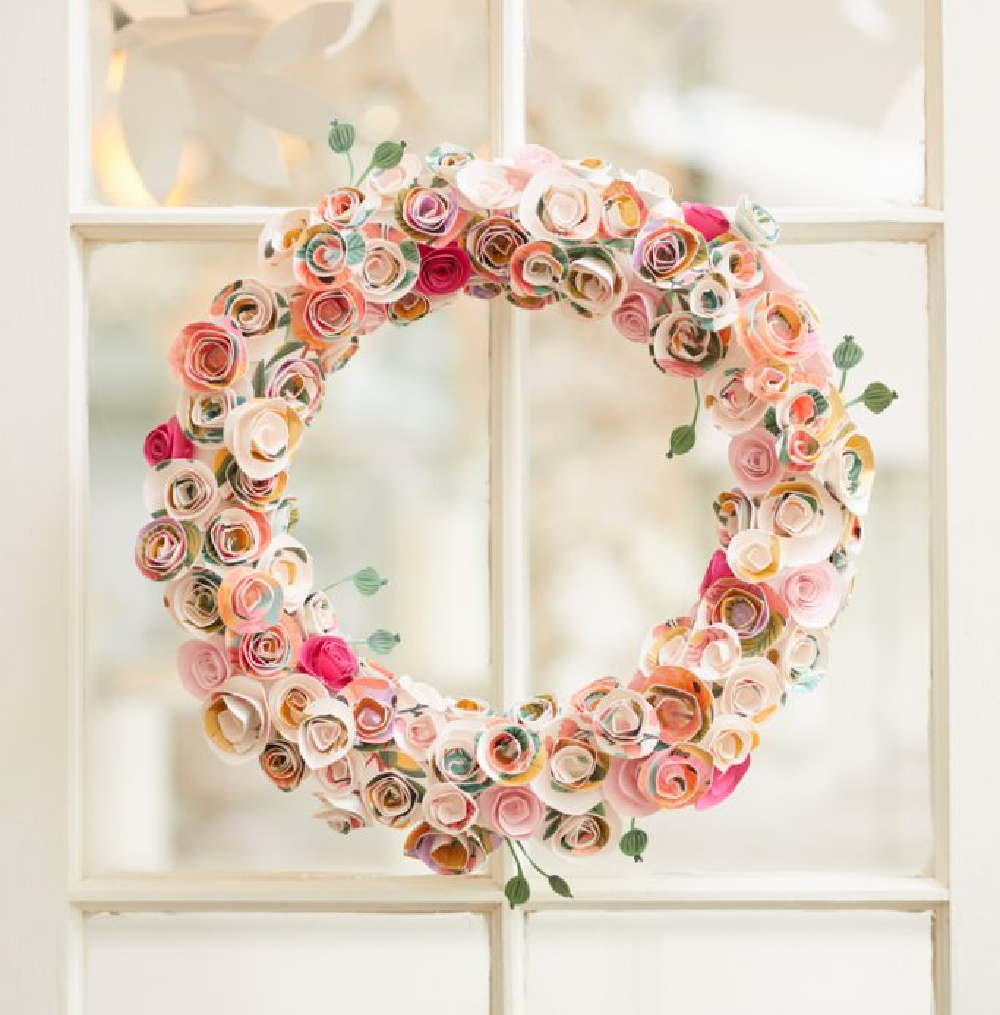 How To Make A Diy Garden Style Spring Wreath Bluesky At Home