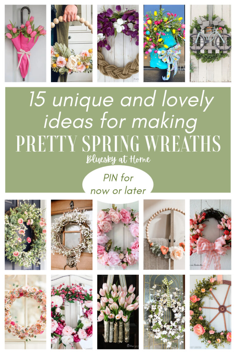 15 Amazing DIY Ideas for Creating a Spring Wreath - Bluesky at Home