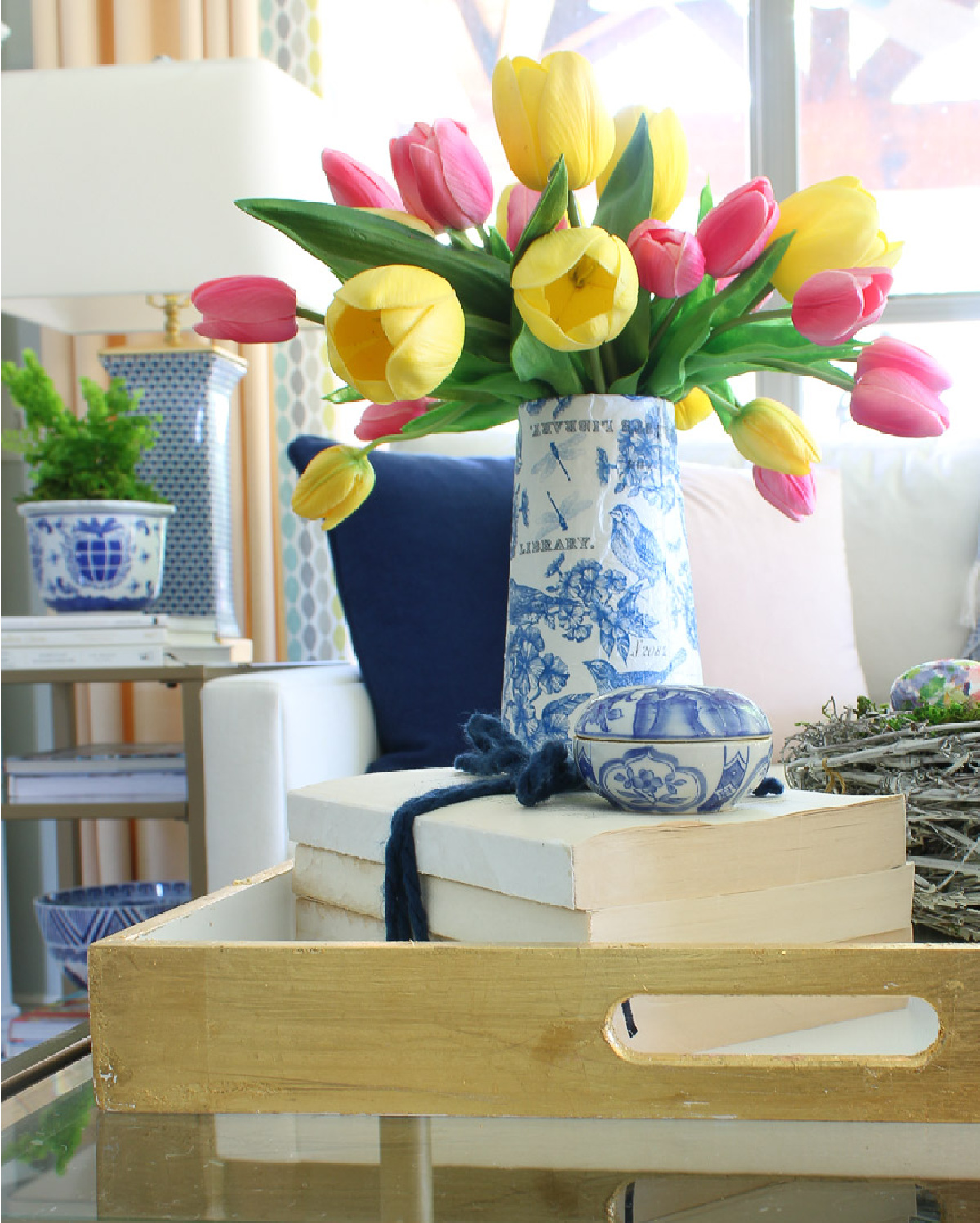 One-Hour Vase Makeover for Your Spring Coffee Table - Bluesky at Home