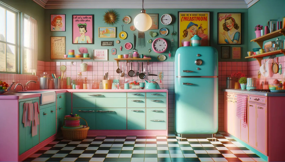 10 Fun Colorful Retro Kitchens to Inspire You - Bluesky at Home