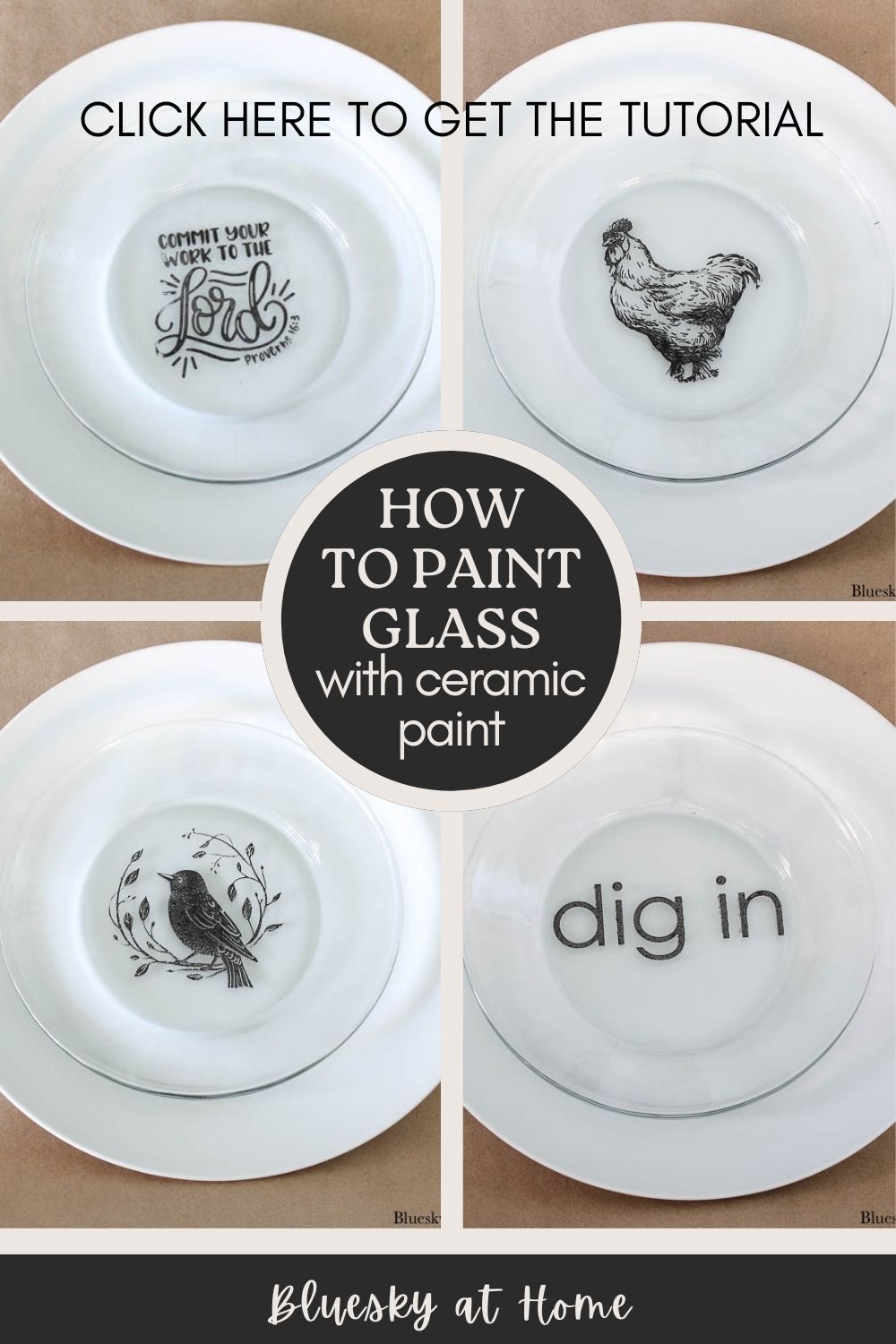 How to Decorate Glass with Paint for Your Home Decor - Bluesky at Home
