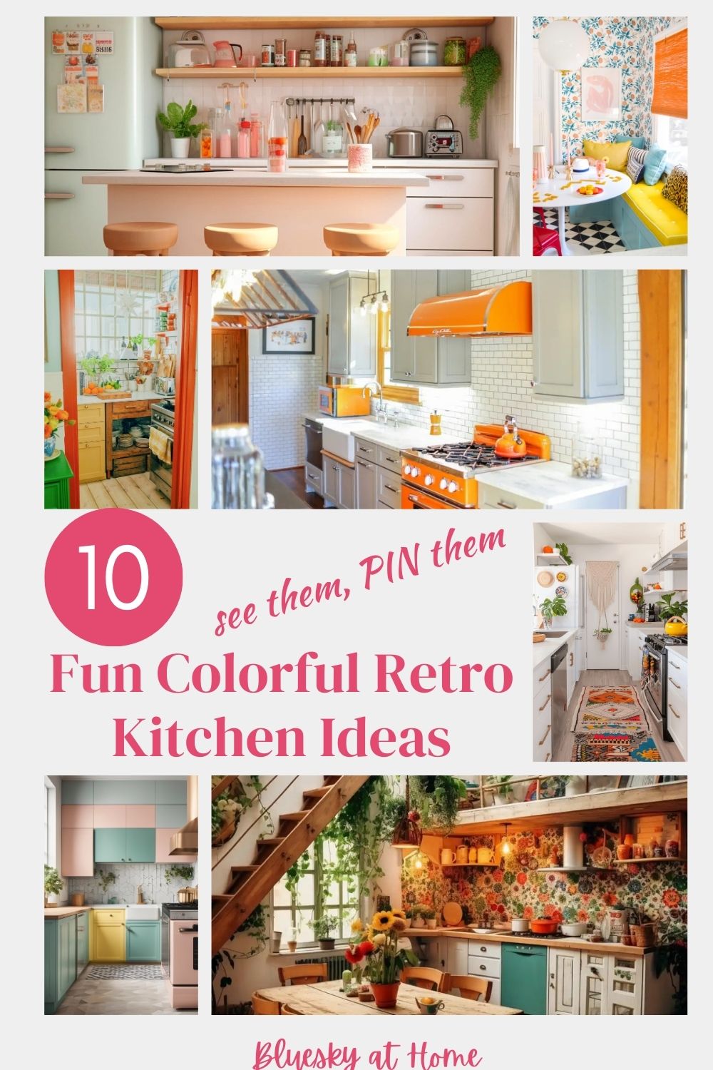 10 Fun Colorful Retro Kitchens to Inspire You - Bluesky at Home