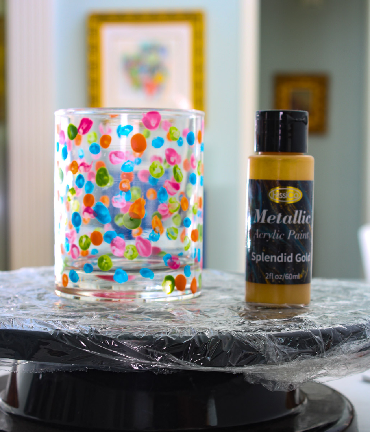 How to Decorate Glass with Paint for Your Home Decor - Bluesky at Home