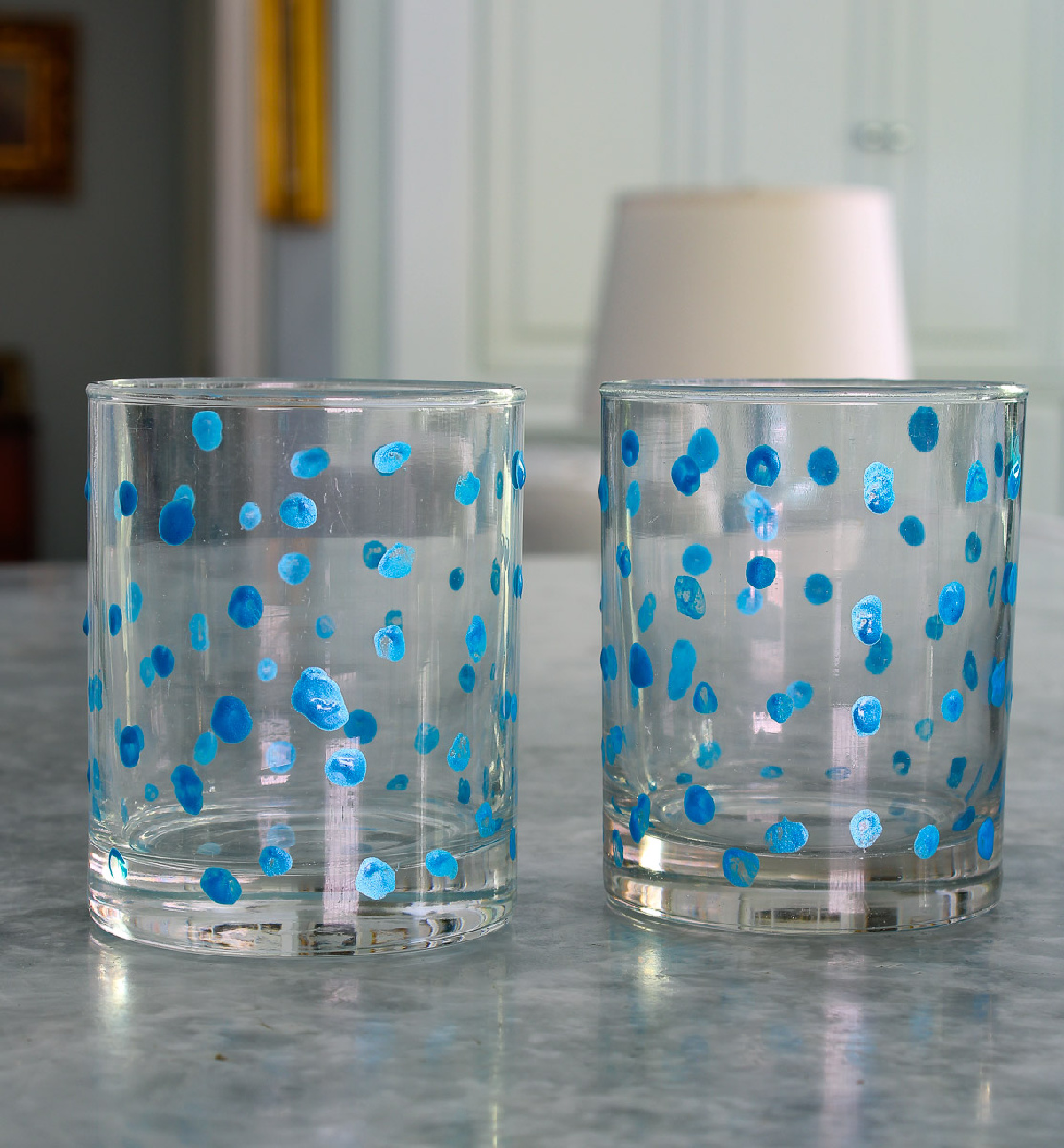 How to Decorate Glass with Paint for Your Home Decor - Bluesky at Home