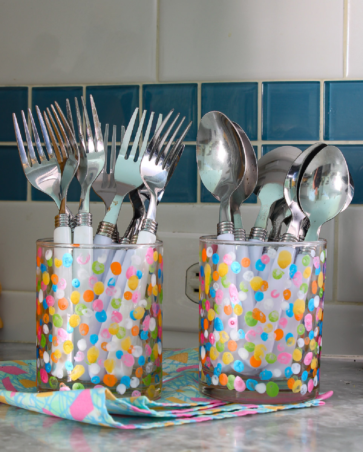 How to Decorate Glass with Paint for Your Home Decor - Bluesky at Home