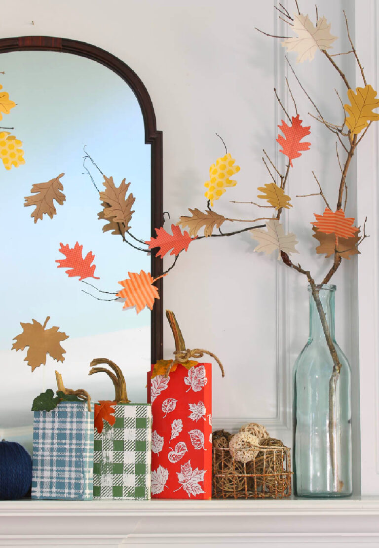 5 Ways to Use DIY Paper Leaves in Your Fall Decor - Bluesky at Home