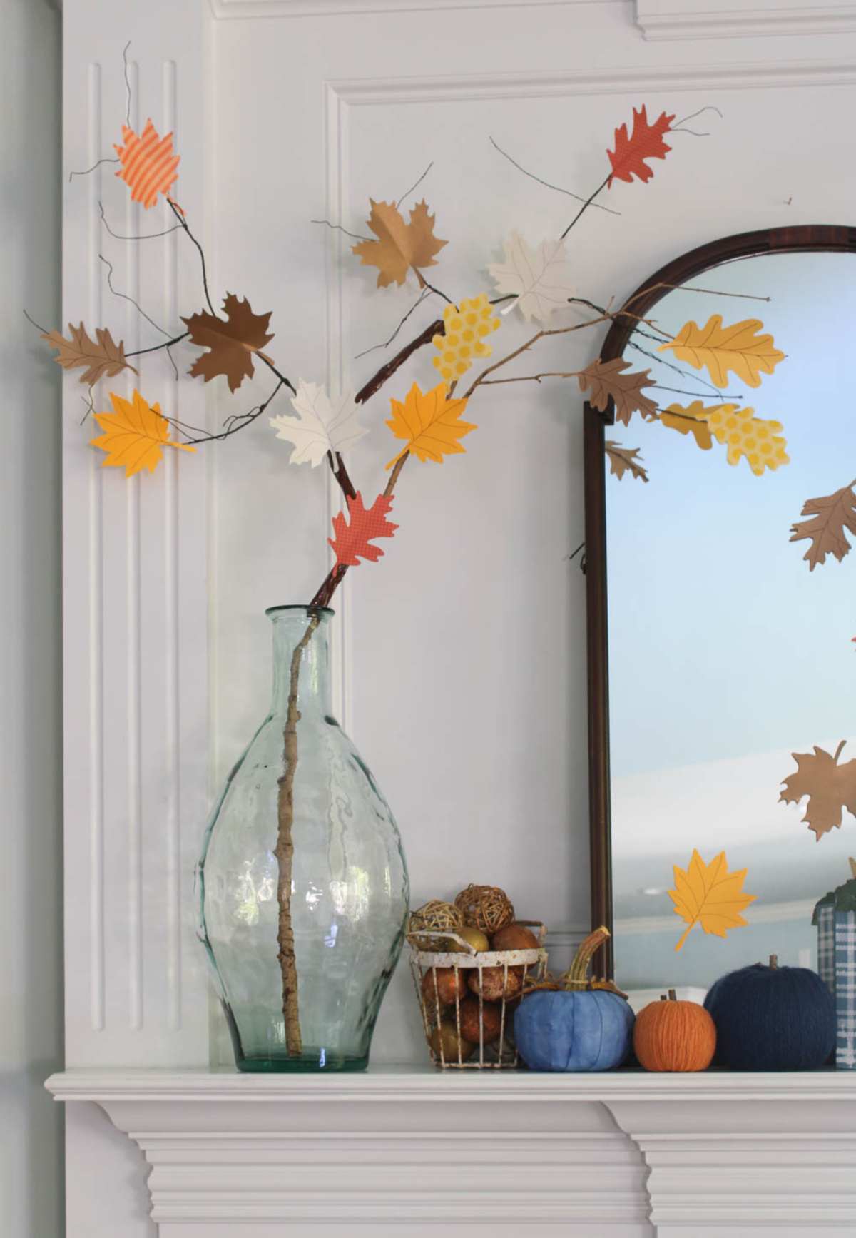 5 Ways to Use DIY Paper Leaves in Your Fall Decor - Bluesky at Home