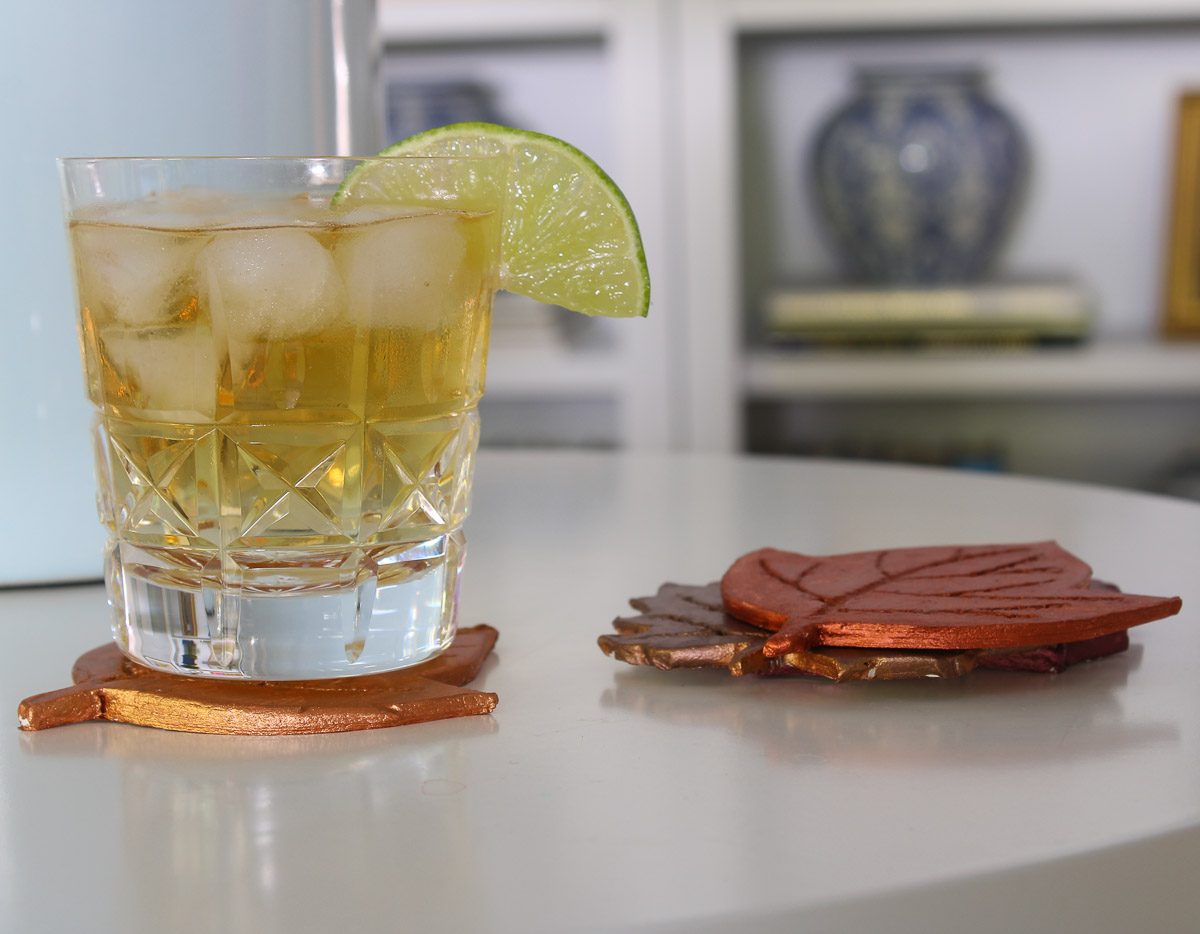 How to Make Easy Leaf-Inspired Air Dry Clay Coasters - Bluesky at Home