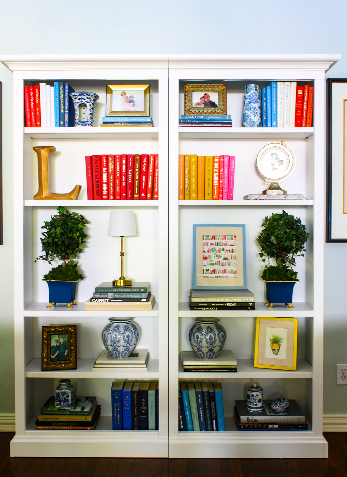 How to Style a Living Room Bookcase from Scratch - Bluesky at Home