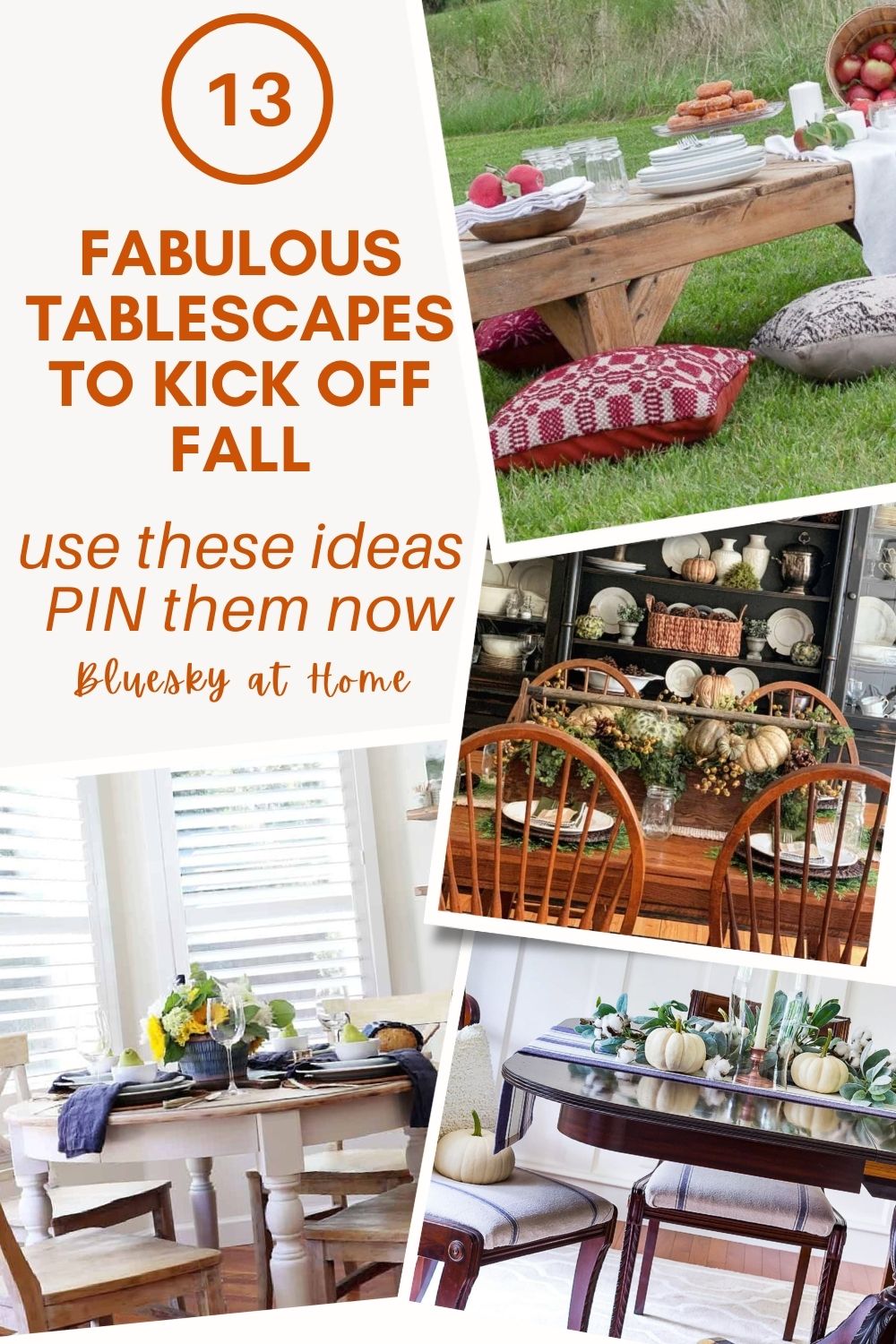 13 Exquisite Early Fall Centerpieces and Tables - Bluesky at Home