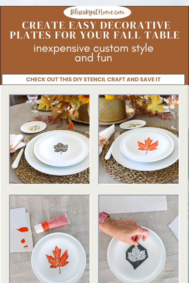 How to Create Beautiful Decorative Fall Plates for Your Home - Bluesky ...