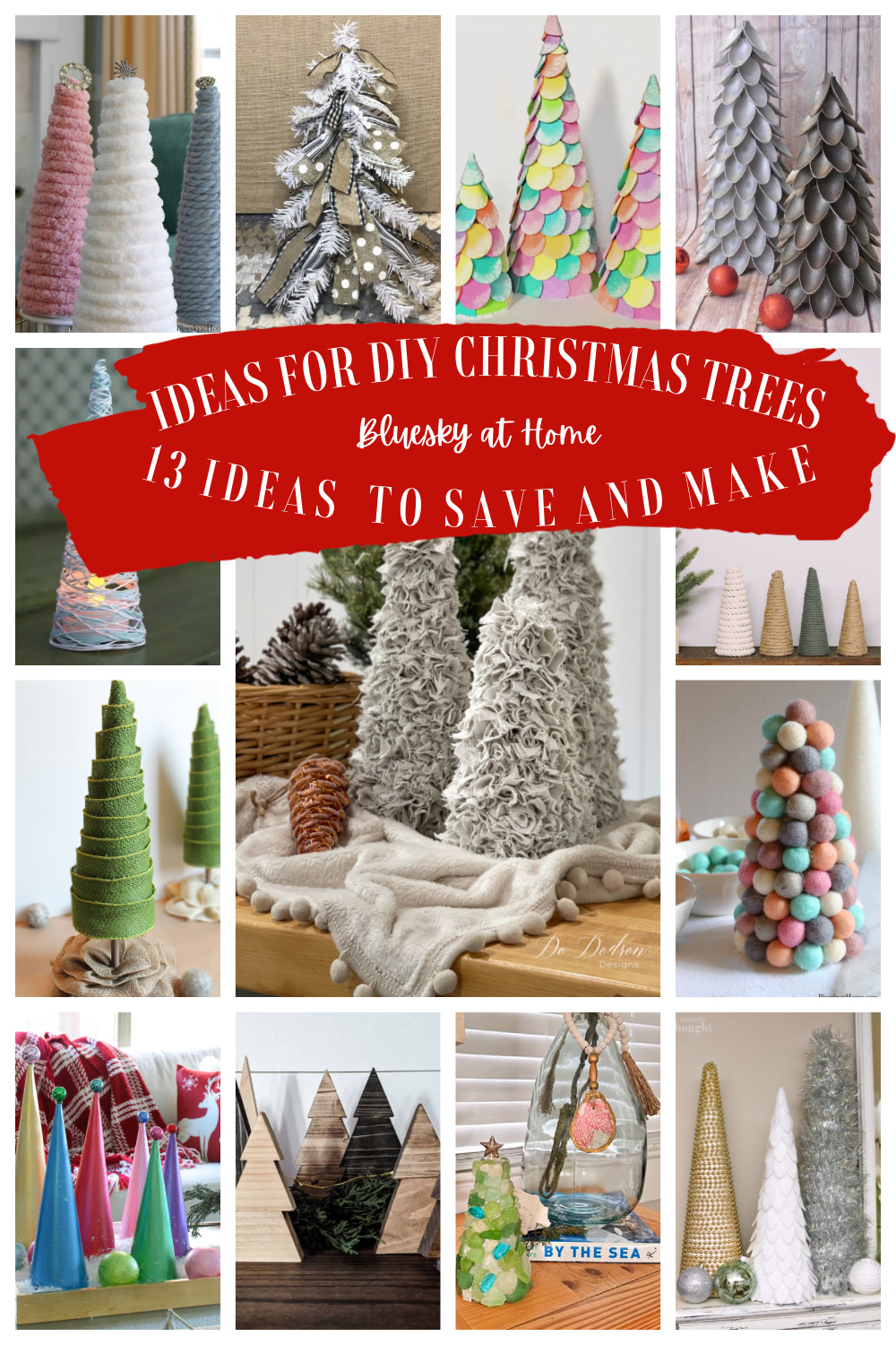 13 Creative DIY Christmas Tree Crafts - Bluesky at Home
