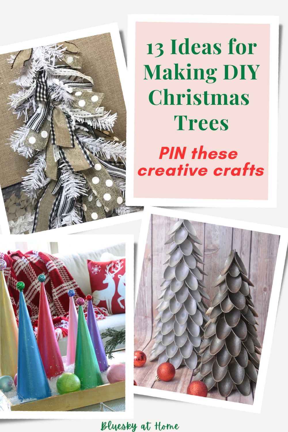 13 Creative DIY Christmas Tree Crafts - Bluesky at Home