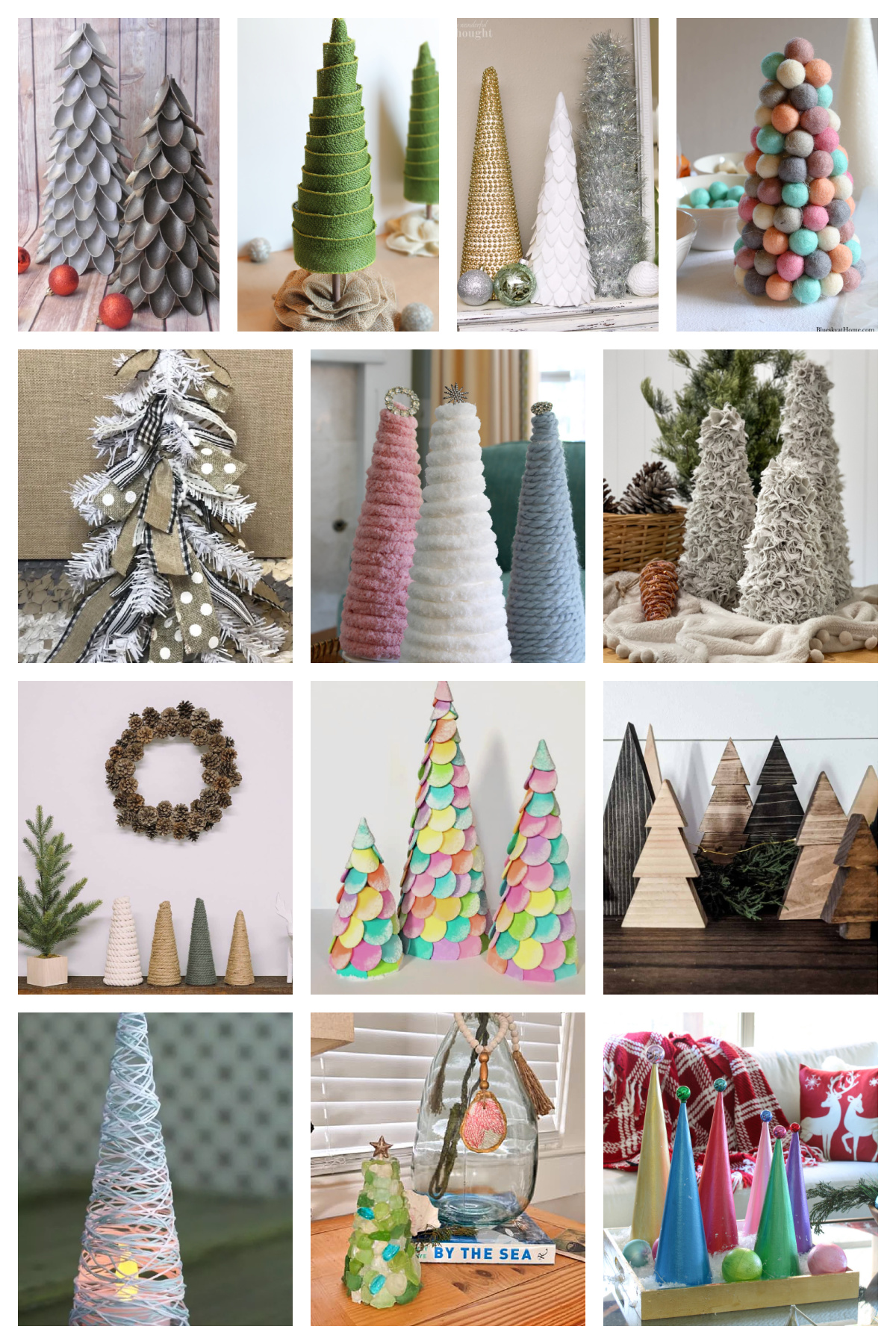 13 Creative DIY Christmas Tree Crafts - Bluesky at Home