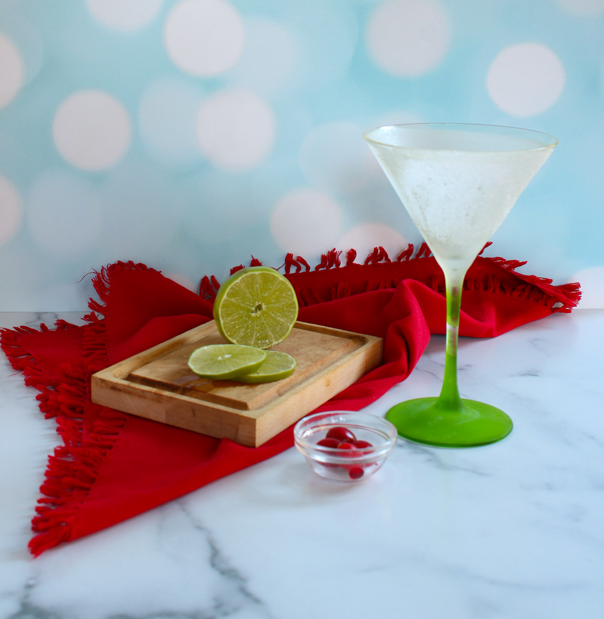 Pretty Pom Pom Christmas Cocktail - Bluesky at Home