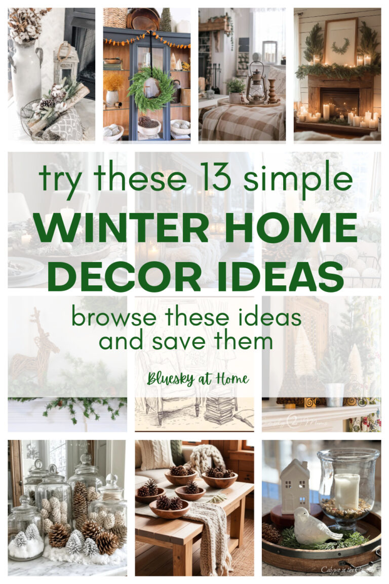 13 Simple Winter Home Decor Ideas to Use - Bluesky at Home