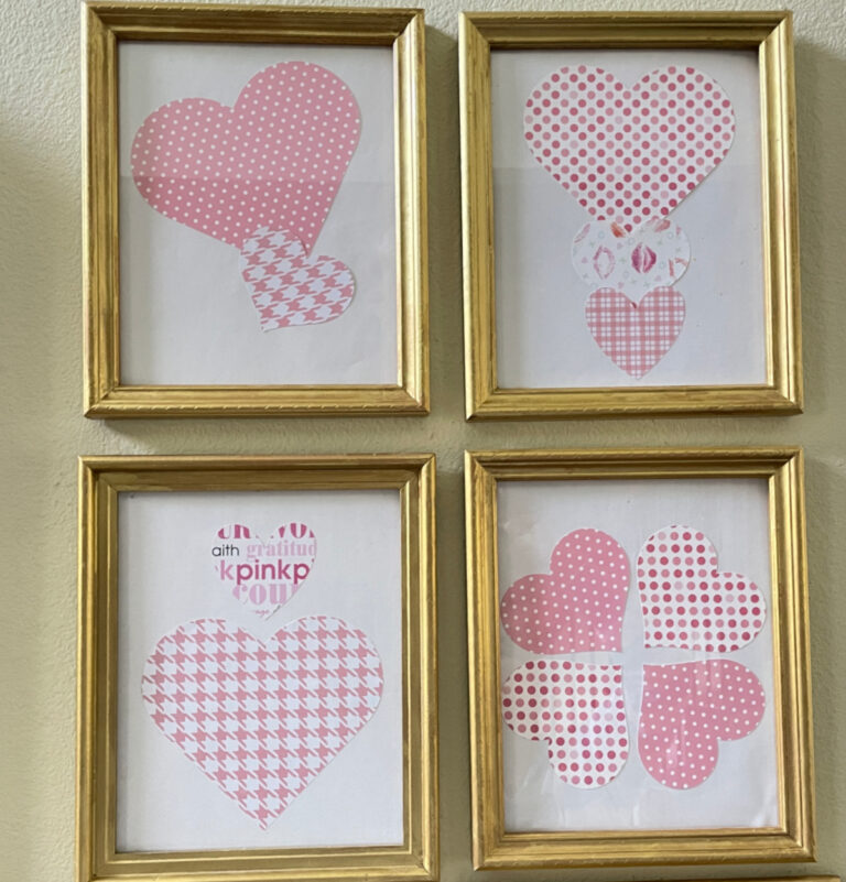 Easy DIY Valentine’s Day Paper Heart Art - Bluesky at Home