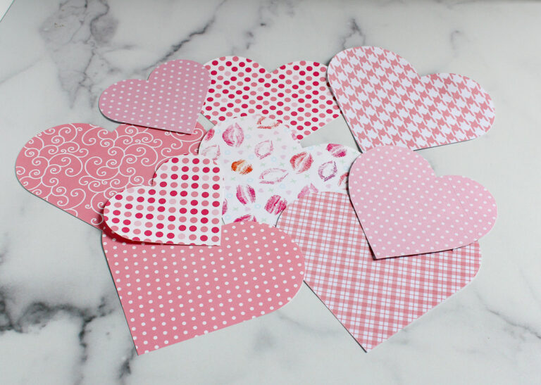 Easy DIY Valentine’s Day Paper Heart Art - Bluesky at Home