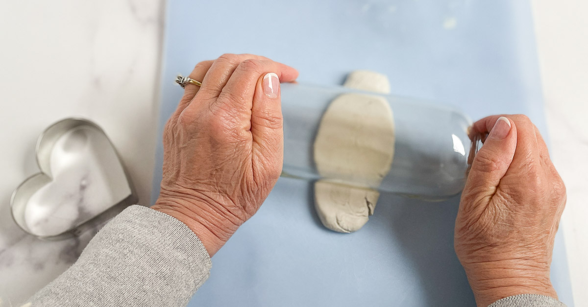 Air-Dry Clay Heart Napkin Rings for Valentine’s Day - Bluesky at Home