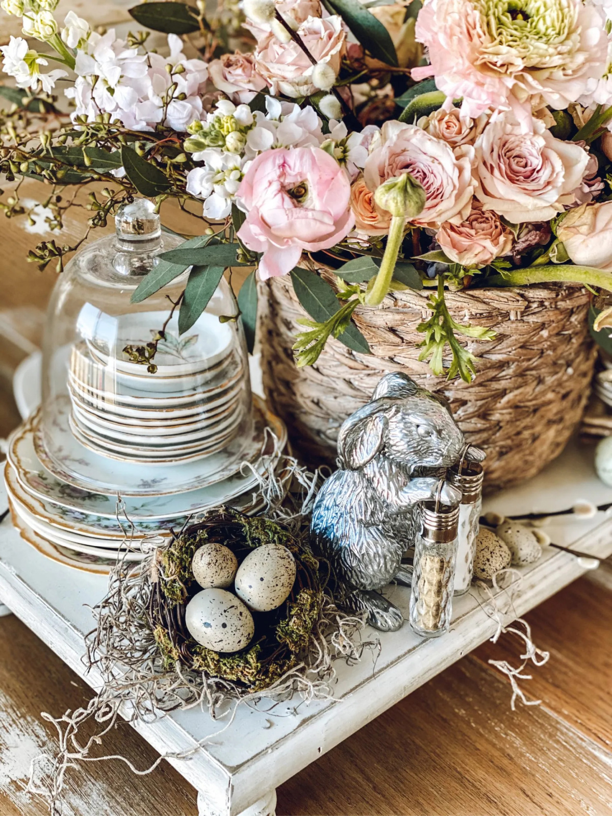 How to Create Whimsical Easter Centerpiece - Bluesky at Home