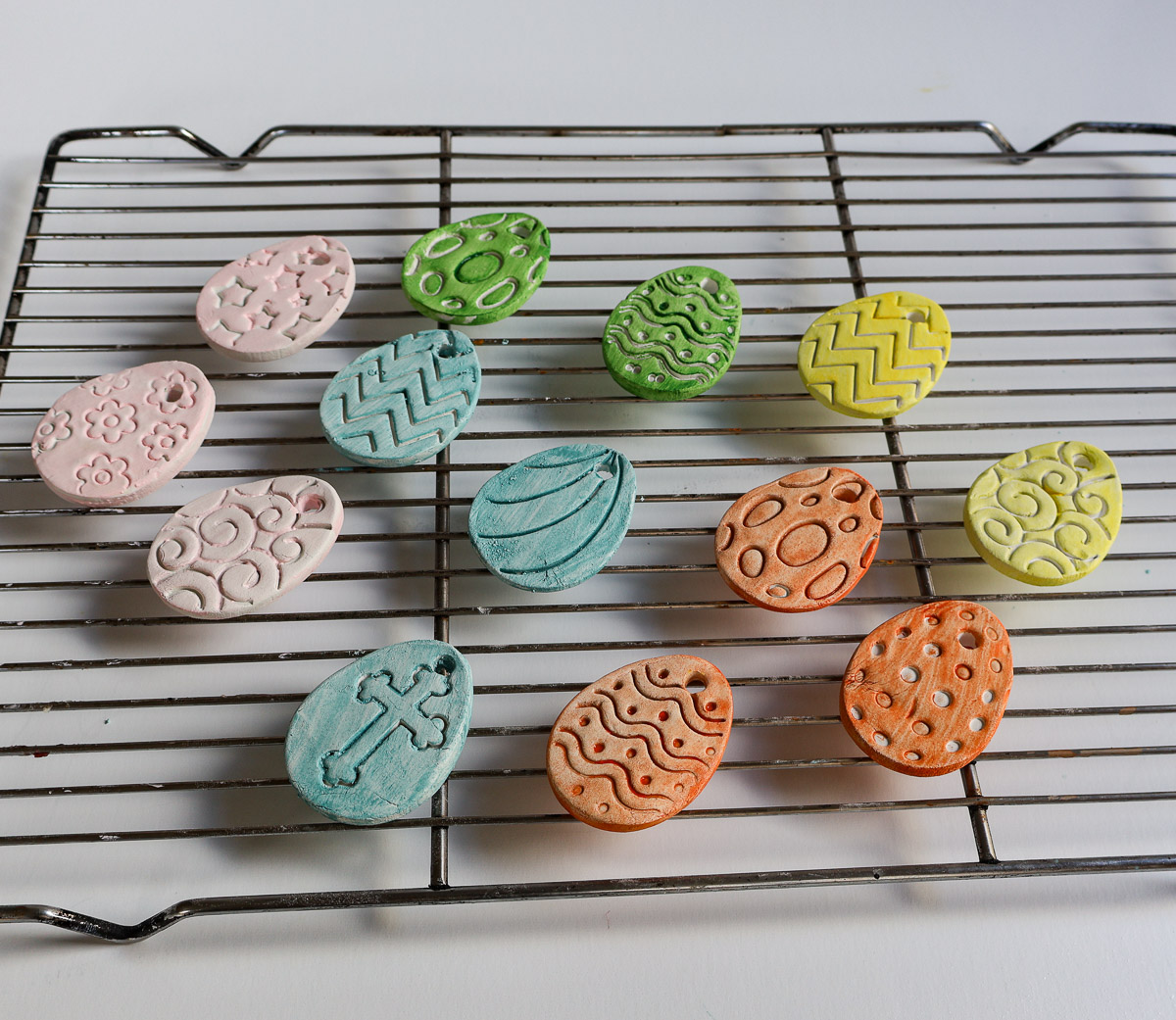 How to Make the Prettiest DIY Air-Dry Clay Easter Eggs - Bluesky at Home