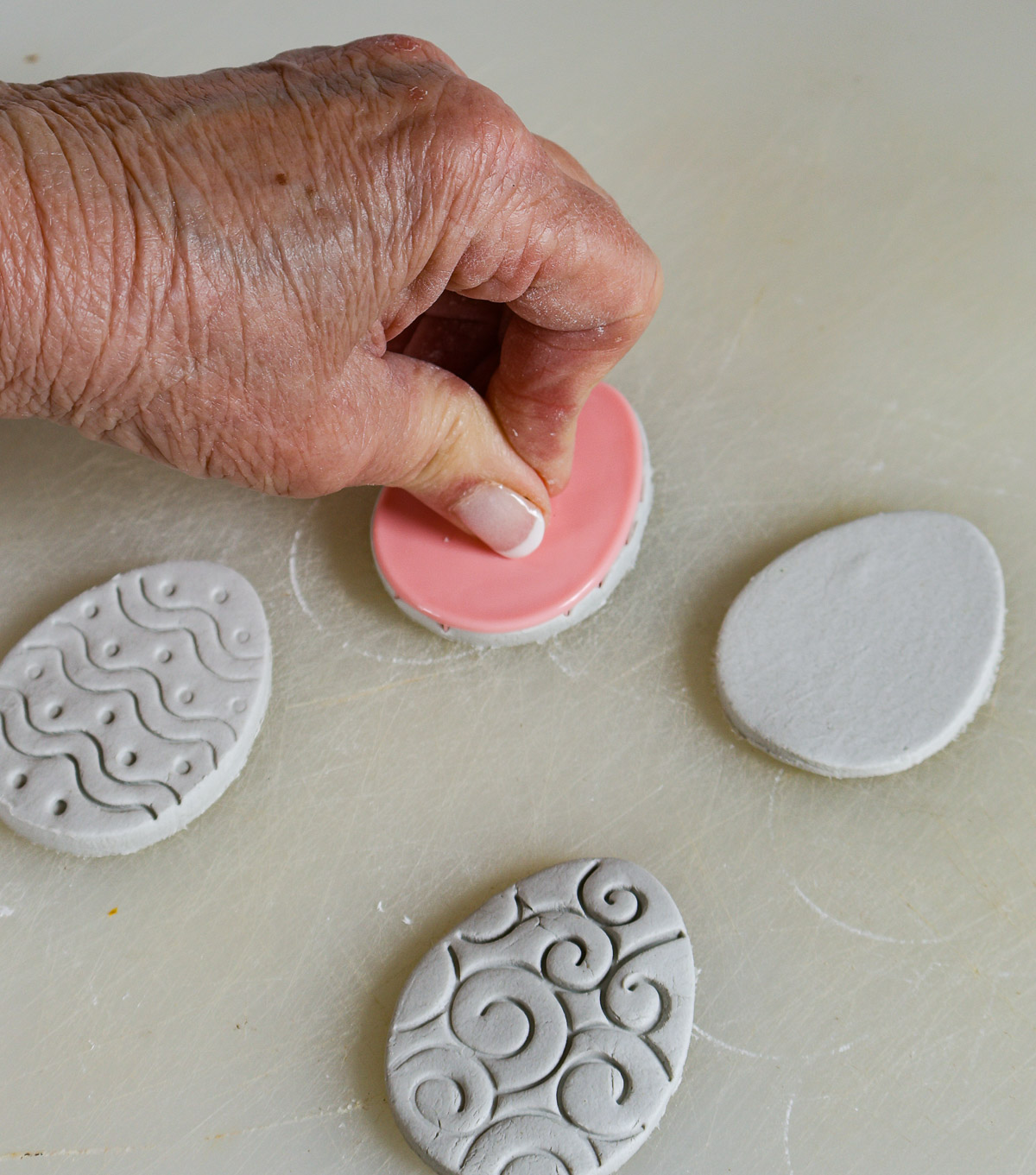 How to Make the Prettiest DIY Air-Dry Clay Easter Eggs - Bluesky at Home
