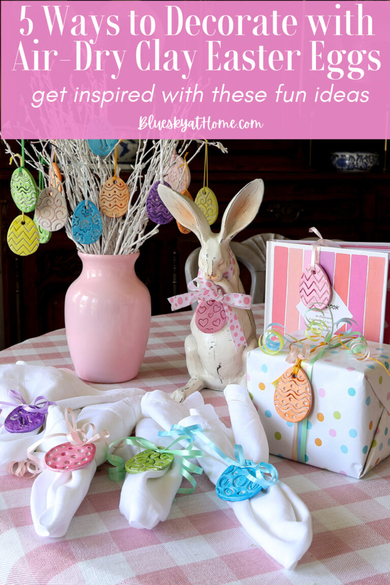 5 Cute Ways to Use Air-Dry Clay Easter Eggs - Bluesky at Home