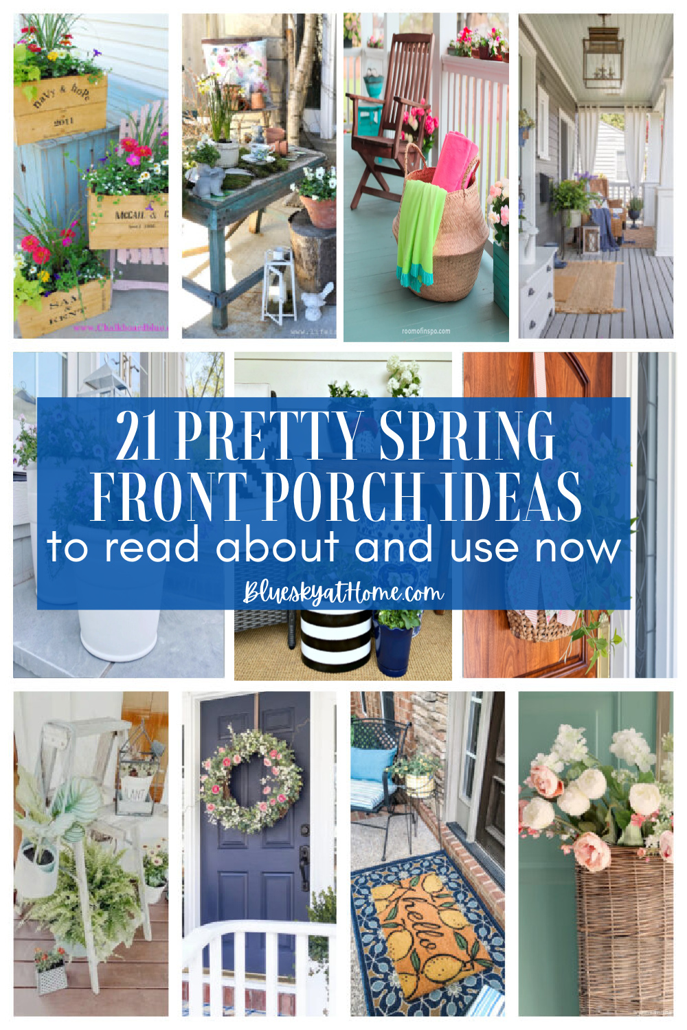 17 Inviting Spring Front Porch Ideas - Bluesky at Home