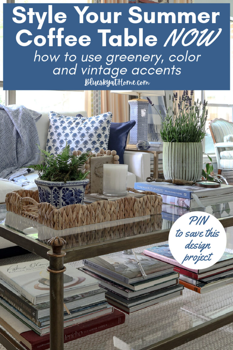 Style Your Summer Coffee Table Now with Greenery and Vintage Accents ...