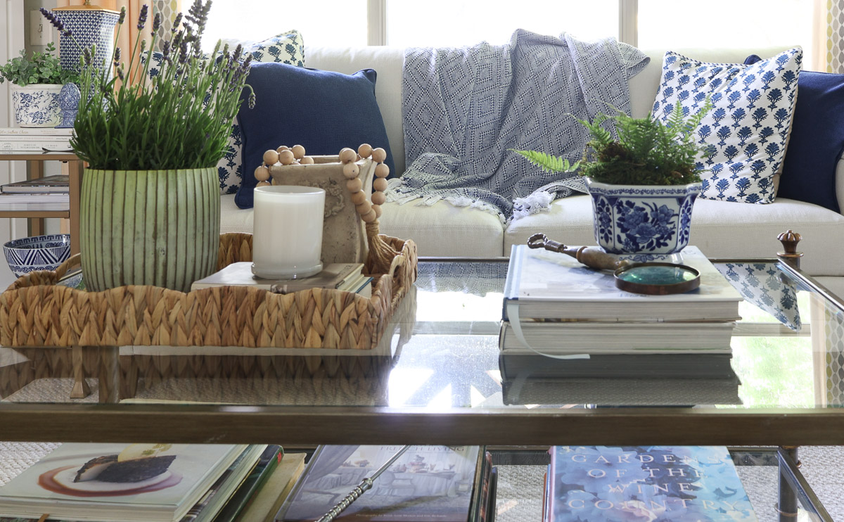 Style Your Summer Coffee Table Now with Greenery and Vintage Accents ...