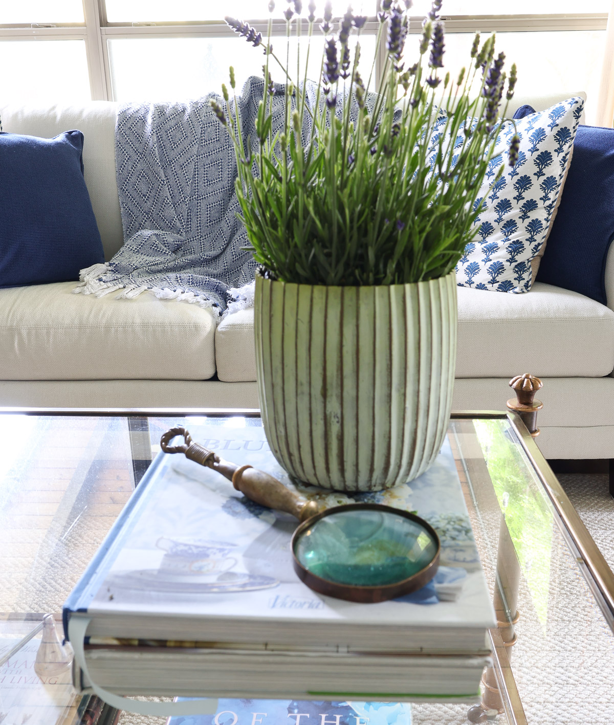Style Your Summer Coffee Table Now with Greenery and Vintage Accents ...