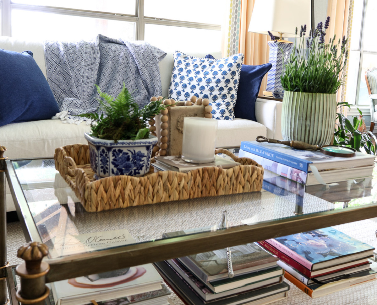 Style Your Summer Coffee Table Now with Greenery and Vintage Accents ...