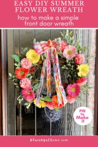How to Make an Easy Summer Wreath with Flowers - Bluesky at Home