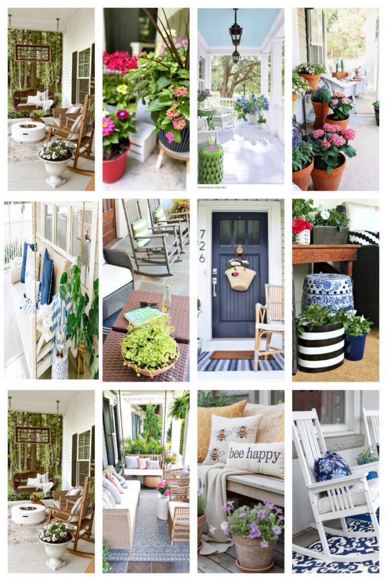21 Gorgeous Summer Front Porch Ideas You will Love - Bluesky at Home